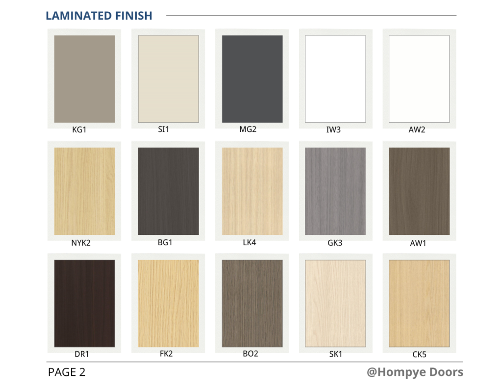 Hompye Internal Flush Door - Laminated Hollow Core Fully Finished FL038 ...